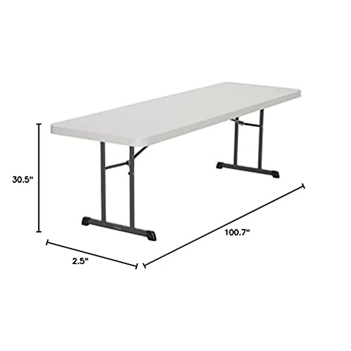 Lifetime Products Professional, 8', Almond Folding Table