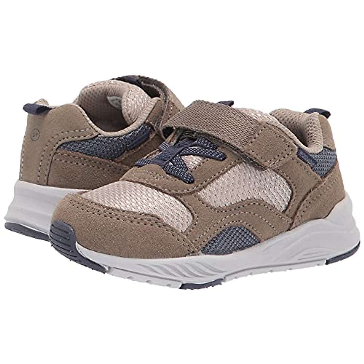 Stride Rite Boy's Made2Play Brighton Athletic Sneaker, Taupe, 13 Little Kid