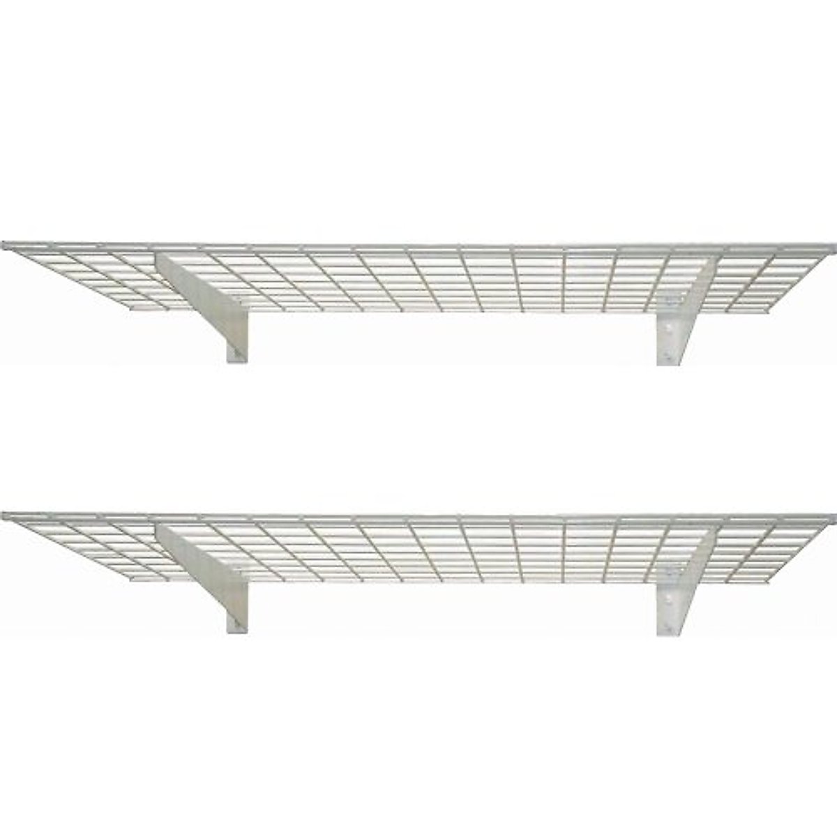 Hyloft 00630 48" x 24" Garage Wall Shelf Storage, White (Pack of 2)