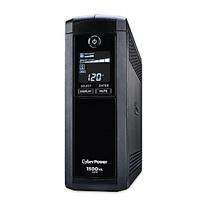CyberPower CP1500AVRLCD Intelligent LCD UPS System, DISCONTINUED * SEE NEW UPDATED MODEL CP1500AVRLCD3 *