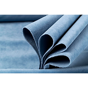 Liz Jordan-Hill Luxury Teal Green Velvet Upholstery Fabric by The Yard, Water Cleanable Stain Resistant Upholstery Fabric for Chairs, Chair Reupholstery Fabric for Upholstery, AC Bellagio Peacock 068