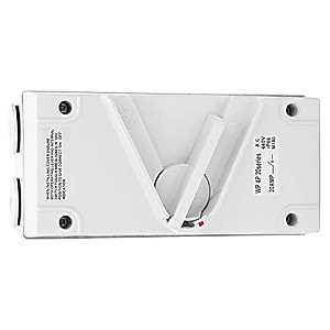 Walfront 3Phase 4Stage Waterproof Isolation Switch AC440V Dustproof Manual Industrial Supplies 20A/35A/63A(CF-4P20A), Switch