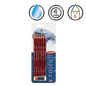 Derwent 39009 Pastel Pencils, 6-Pack