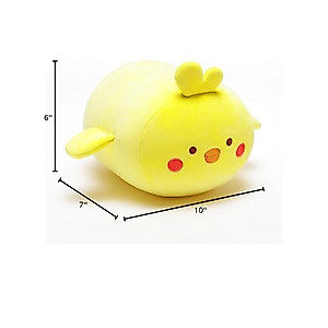 Anirollz Stuffed Animal Plush Toy – 10" Medium Plush Doll | Soft, Squishy, Cute, Comfort, Safe | Birthday Gift Pillow with Cute Character Yellow Chick Chickiroll