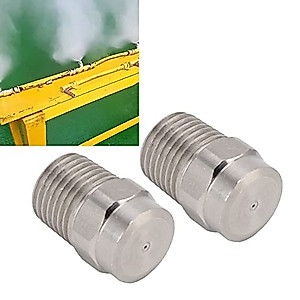 Jeanoko Misting Nozzle, Garden Atomization System External Thread Stainless Steel 2PCS Multi Purpose for Watering