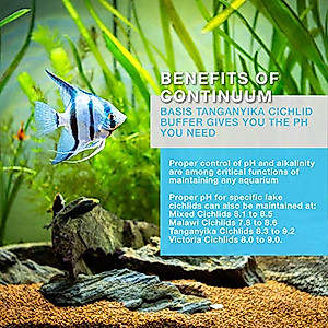 Continuum Aquatics Basis Tanganyika Cichlid Buffer – Alkalinity Boosting pH and KH Control System for Lake Tanganyika Aquariums, 250-g