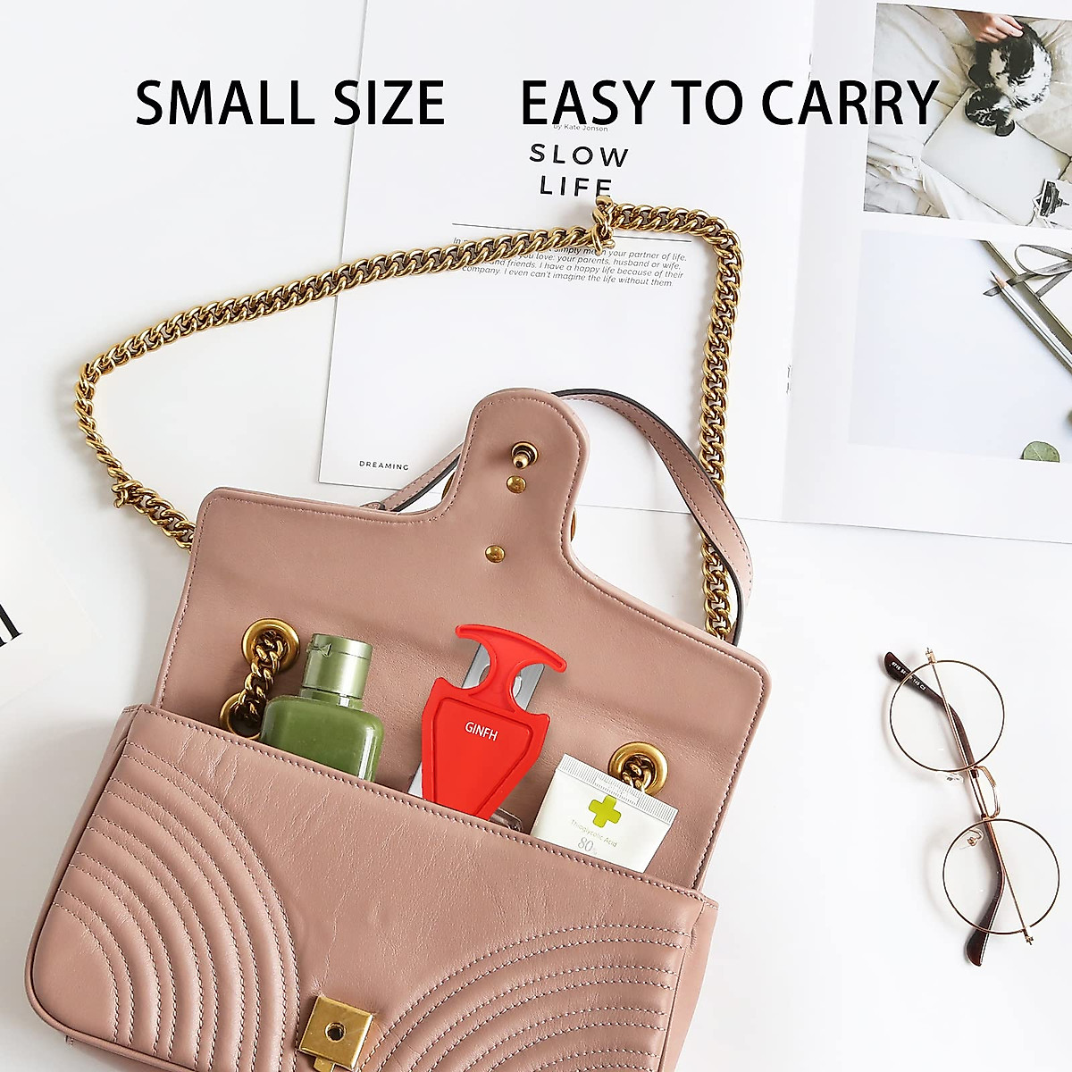 Portable Door Lock for Travel Door Lock Hotel Room Security Devices Apartment Jammer Additional Safety for Traveling Home College 2022 Upgrade (Red Combination)