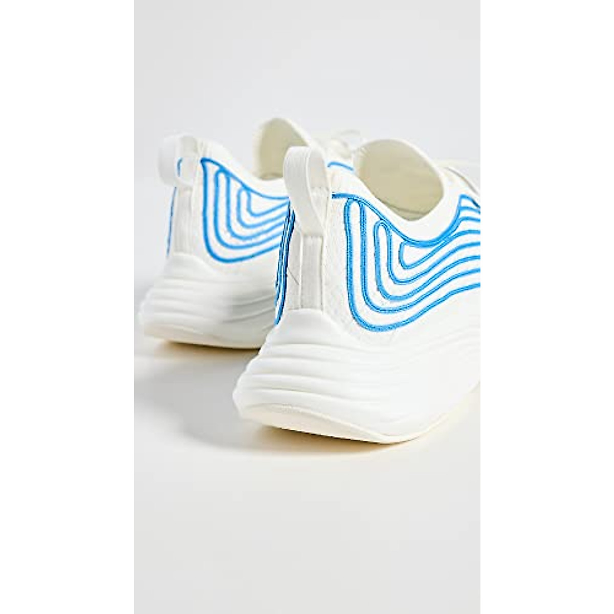 APL: Athletic Propulsion Labs Women's Techloom Zipline Sneaker, Ivory/Coastal Blue, 8 Medium US