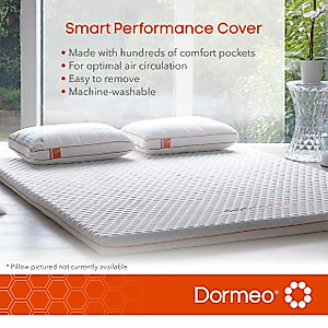 Dormeo Queen Size Mattress Topper and Premium Waterproof Mattress Protector Bundle