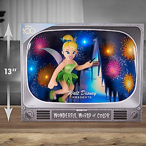 Disney100 Years of Wonder Walt Disney Presents “Wonderful World of Color” Tinker Bell Collectible Plush Stuffed Doll, Kids Toys for Ages 5 Up, Amazon Exclusive by Just Play
