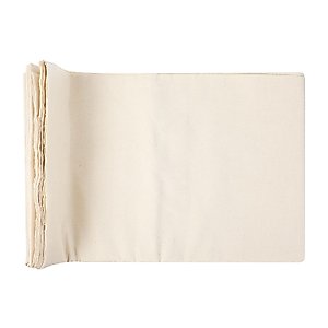 Muslin Fabric 63" x 2 Yards Muslin Fabric by Yard 100% Cotton Muslin Cloth Unbleached Muslin Linen Fabric Material Soft White Muslin Fabric for Sewing Draping Material Apparel Cloth(Medium Weight)
