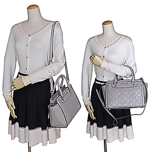 MICHAEL Michael Kors Selma Micro Stud Satchel, Color Pearl Grey