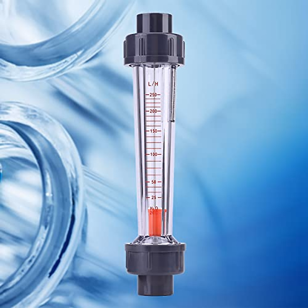 Plastic Rotameter Flowing Meter Tube Type 25-250L / H Instantaneous Water Flowing Meter for Chemical Industry, Stable Performance, Measuring Accuracy 4%