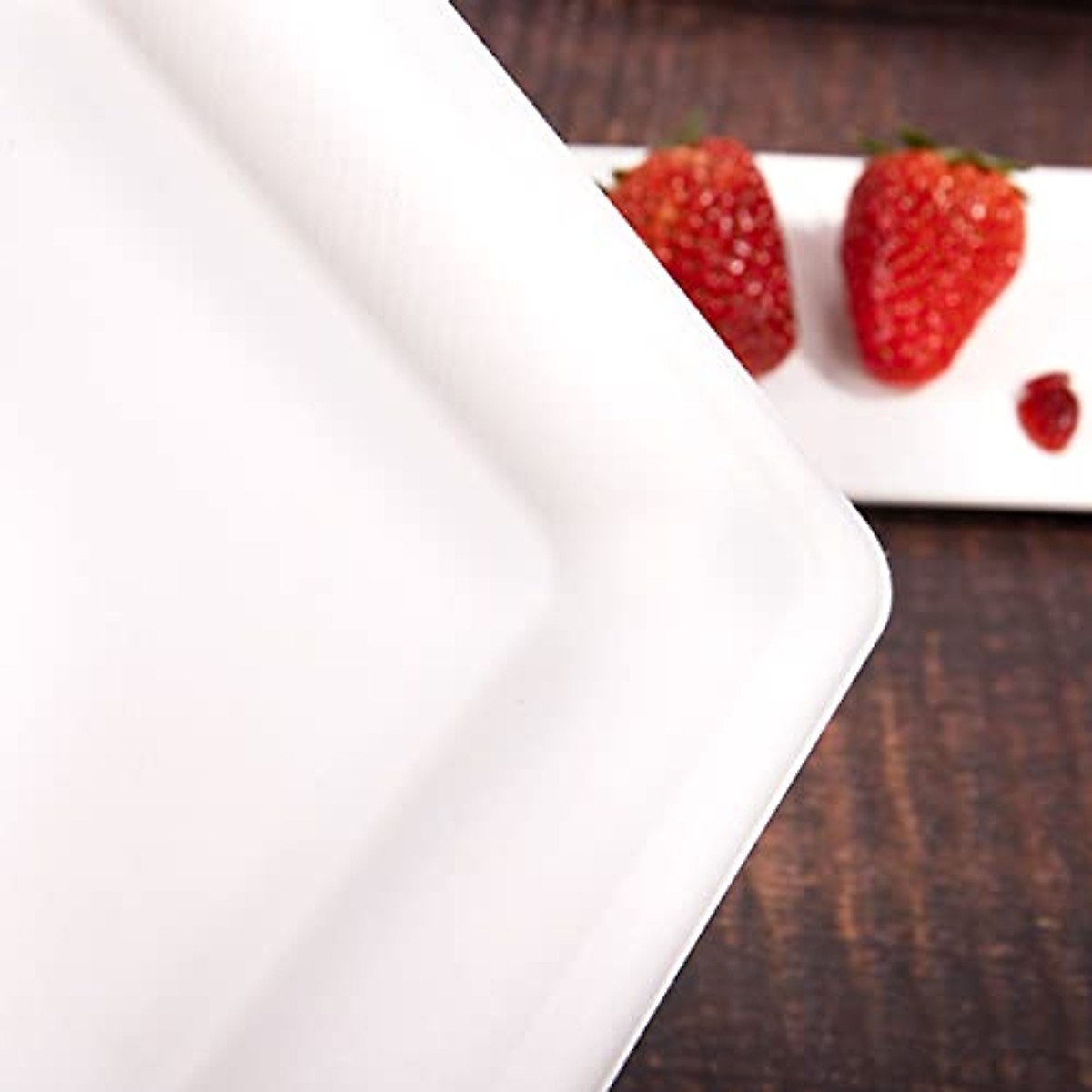 SUT 8-Inch Compostable Paper Plates, 100 PCS Square Biodegradable Bagasse Plates, Heavy-Duty Microwaveable Plates, Eco-Friendly Natural Disposable Plates, Made of Sugarcane Fibers, for Party, Picnic