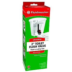 Fluidmaster 507A 2-Inch Universal Toilet Flush Valve And Flapper Replacement