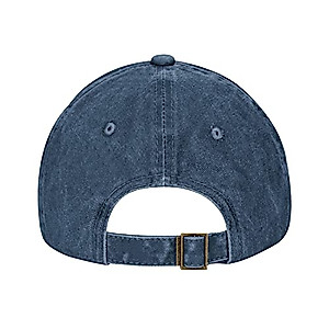 CASOWAT Alice Rock in Chains Band Denim Hats Baseball Cap for Men Women Adjustable Snapback Caps Summer Trucker Hat Navy Blue