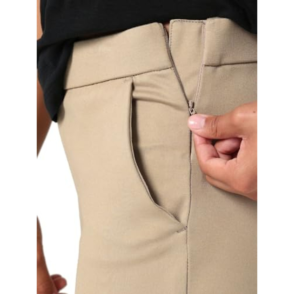 Lee Women's Ultra Lux Comfort Any Wear Slim Ankle Pant Kansas City Khaki 16 Long