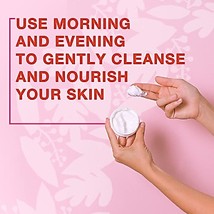 Natural Organic Hydrating Cream Cleanser | Gentle and Nourishing Organic Facial Cleanser for Women | Gently Removes Dirt and Impurities