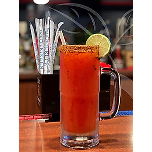 beyondGREEN Plant-Based PHA Disposable Drinking Straws - Individually Wrapped - 200 Giant Straws - 10.25" x 0.24"