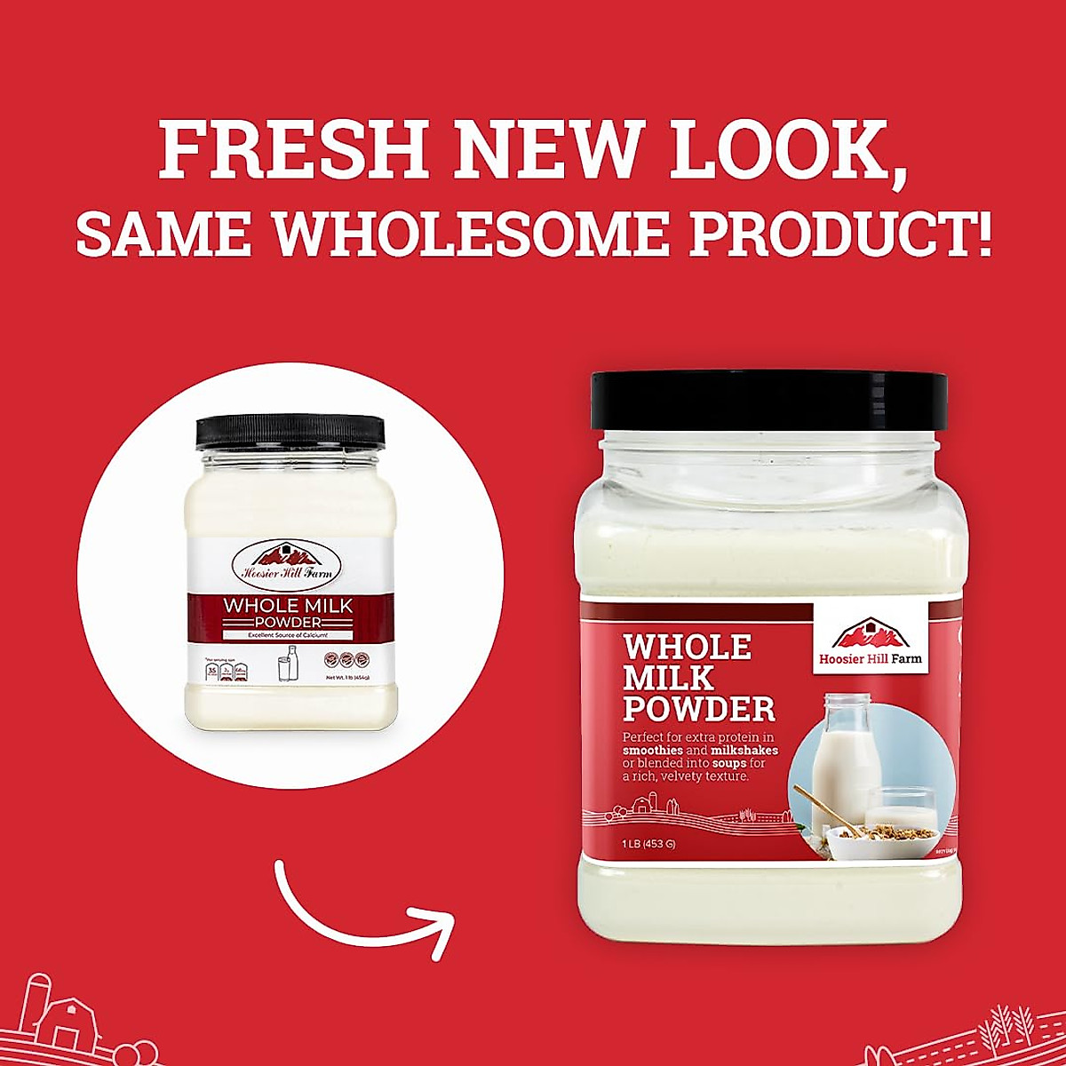 Hoosier Hill Farm All American Dairy Whole Milk Powder 1 lb