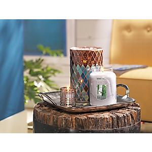 Yankee Candle Silver Birch Scented, Classic 22oz Large Jar Single Wick Aromatherapy Candle, Over 110 Hours of Burn Time, Apothecary Jar Fall Candle, Autumn Candle Scented for Home