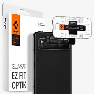 Spigen Camera Lens Screen Protector [GlasTR EZ FIT Optik] designed for Pixel Fold - Black [2 Pack]