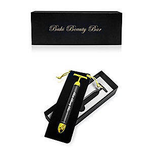 Baki Beauty Bar Electric Face Massager - T-Shape Face Tool for Skin Care - Easy to Use - Black Gold bar - Anti-Aging face Lifting Beauty Product