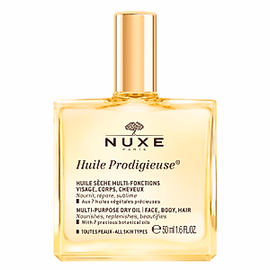 Nuxe Huile Prodigieuse Multi-Purpose Dry Oil - Radiant Glow and Lightweight Hydration for Face, Body & Hair. Nourishes, Repairs and Enhances