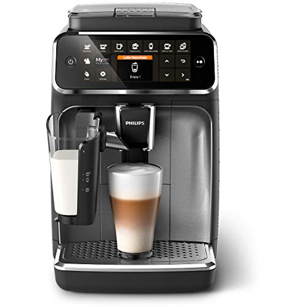 Philips Kitchen Appliances Phlips 4300 Fully Automatic Espresso Machine with LatteGo, CR, EP4347/94 and Saeco AquaClean Filter Single Unit, CA6903/10