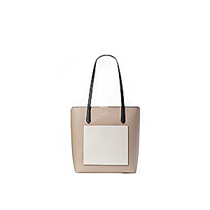 Kate Spade Daily Colorblock Saffiano Top Zip Tote Bag In (Warm Beige)