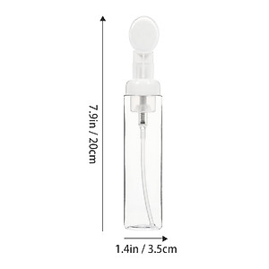 Foaming Dispenser 3Pcs Foaming Soap Dispenser Empty Facial Foam Bottle Hand Soap Containers with Foam Massage Clean Brush Head for Home Bathroom 100ml 30ml
