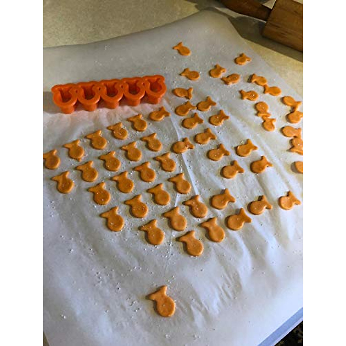 Mini Tiny Fish Cookie Cutter, Goldfish Cracker Multi x5 (2 Pack) - Fun, Baking, Dough, and Fondant Cutter For Kids, Baked Fish-Shaped Maker