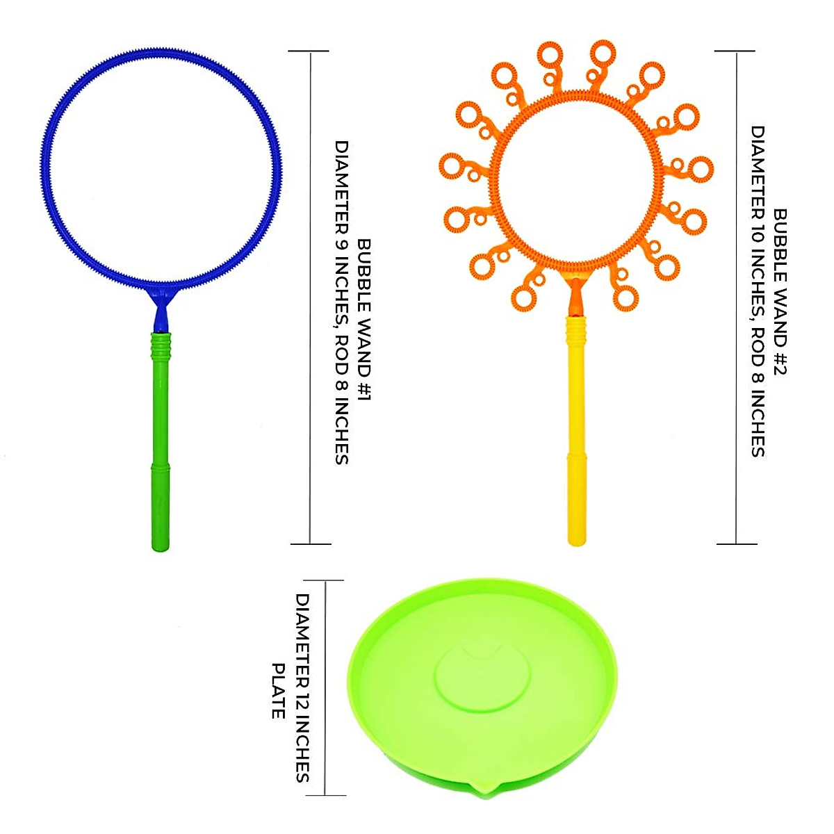 OleOletOy Giant Bubble Wand Set: Big Bubble Maker Toy for Kids and Adults with Bubble Refill, Fun Outdoor and Indoor Activity for Girls, Boys, Toddlers and Children to Enjoy