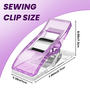 Bofoho 100pcs Sewing Clips Multipurpose Quilt Clips for Fabric Multi-Colored Plastic Sewing Quilting Supplies Craft Clips for Small-Scale Projects and Crafting Tools Accessories