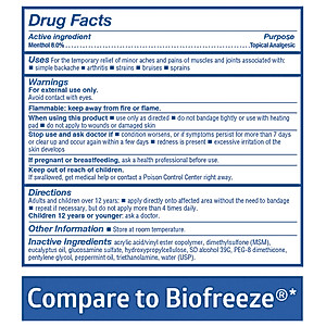 Medline ActivICE Topical Pain Reliever Gel, Great for Arthritis, Muscle Aches and Back Injuries, 16-oz Pump