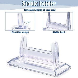 4ct Magnetic Card Holders for Trading Cards, 35pt Acrylic Baseball Card Holders with 4 Card Stands Card Protector Hard Plastic Fit for YuGiOh, MTG and Sport Cards (4)