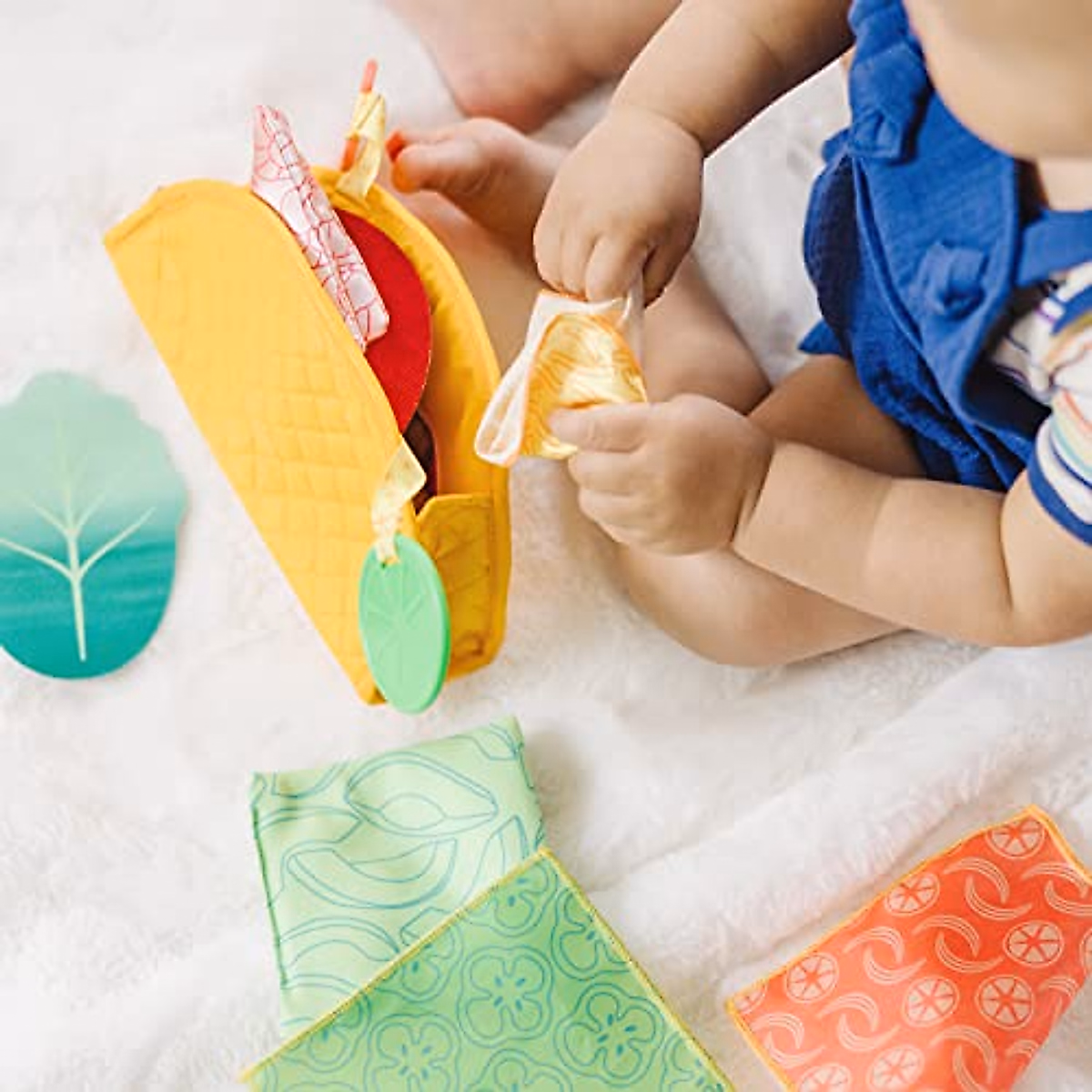 Melissa & Doug Multi-Sensory Soft Taco Fill & Spill Infant Toys For Babies, Baby Toys For Ages 6 Months And Older