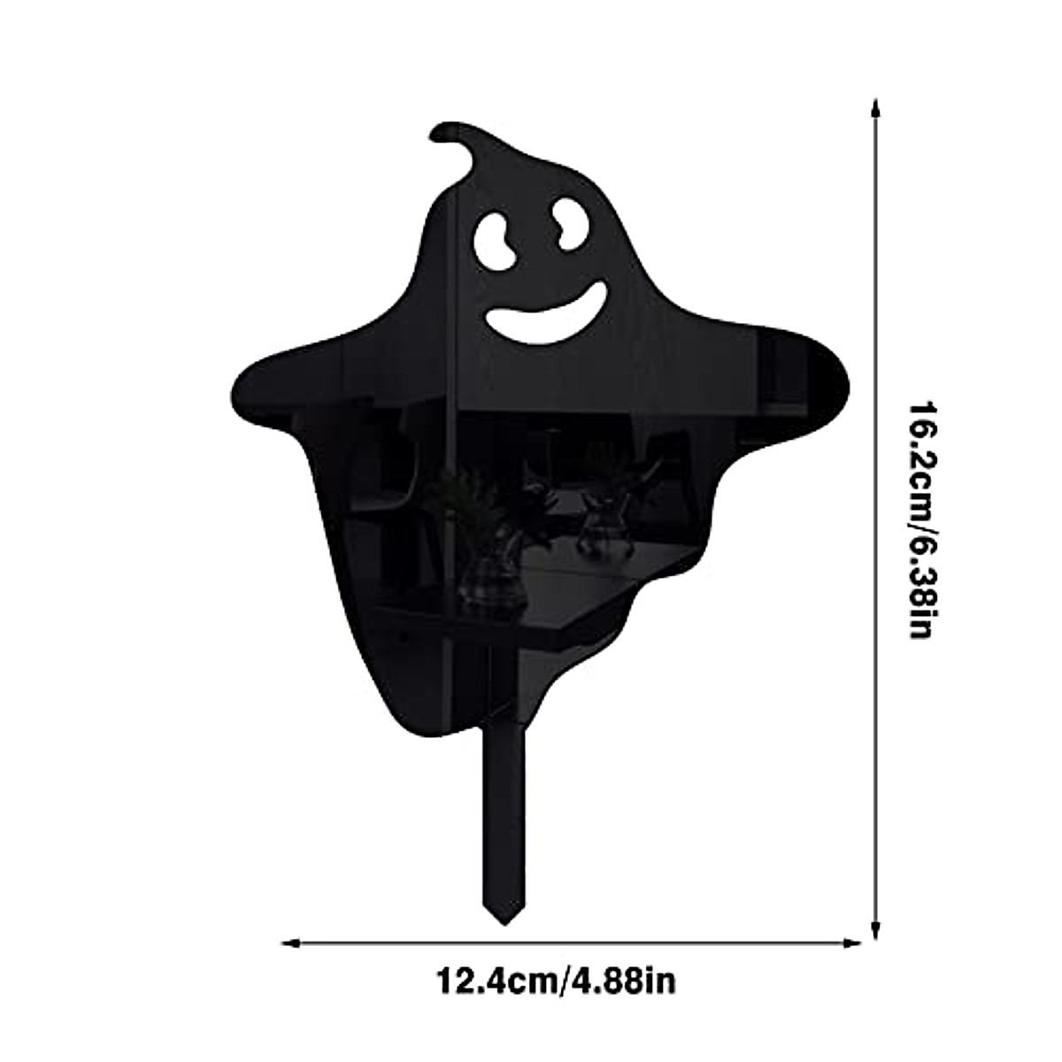 Pomobie Halloween Decor Ghost Garden Stakes Yard Art Decorative Yard Sign Outdoor Statues Outdoor Decorations Yard Yard Signs Halloween Stakes Props Scary Holiday Home Lawn Party Supplies (A01)