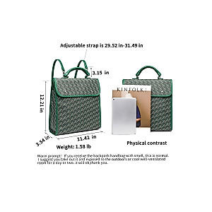 SELF FIND Backpack Purse for Women Fashion Designer Travel Backpack Vegan Leather Shoulder Bags for College Work Gift(Green)