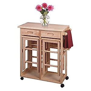 Winsome Wood Suzanne Kitchen, Square, Natural, Beech