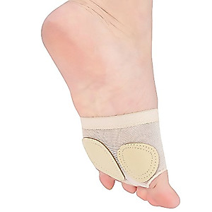 Dance Paws Pad, Foot Undies Thongs Half Sole Dance Shoes Lyrical Bare Foot Thong Ballet Shoes for Womens Girls
