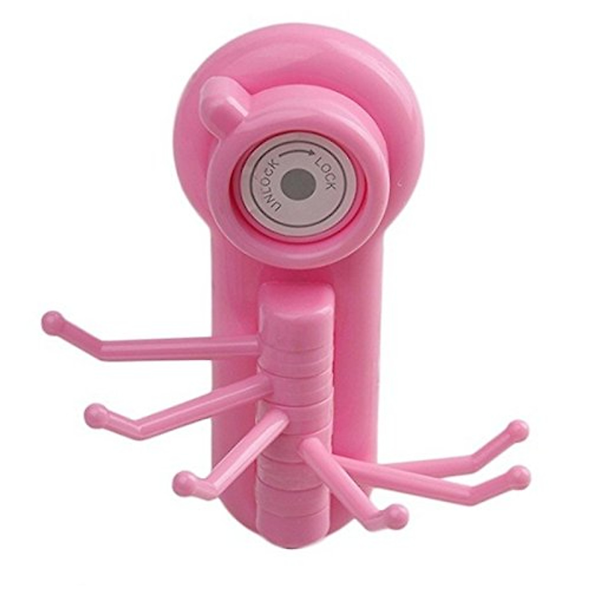 HandmadeTHshop Strong Vacuum Wall Sucker six Claw Hooks Home Kitchen Bathroom Living Storage Debris Organizer Wall Accessorie (Pink)