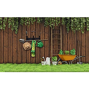 Poolmaster 35601 Mounted/Hanging Outdoor Backyard Garden Tool Organizer Storage Rack, Black