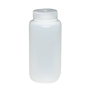 Nalgene HDPE Wide Mouth Packaging Bottle, 32oz/1000ml (case of 50)
