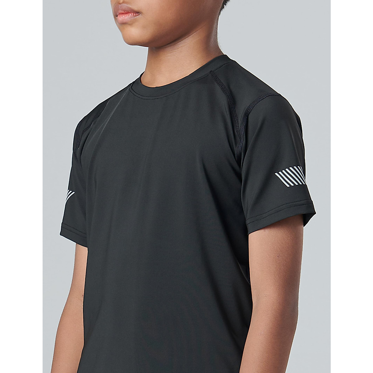 5 Pack Boys Athletic Shirts, Youth Activewear Dry Fit Tshirts for Kids, Short Sleeve Tees, Bulk Athletic Performance Clothing (Set 3, Medium)