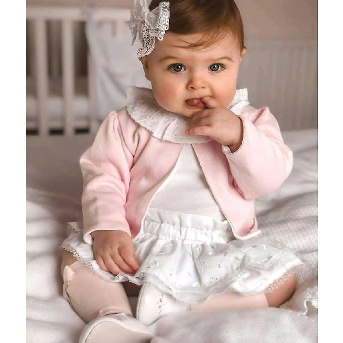 DRESHOW BQUBO Baby Knee High Sock Toddler Girl Dress Socks Baby Knit Stocking Cotton Infant Girls Socks