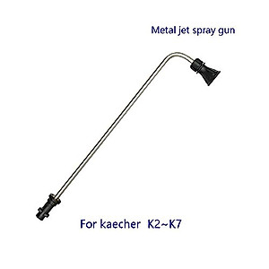 Lawn Garden Nozzle High Pressure Washer Car Washer Metal Spray Gun Gutter Cleaning Rod with Fan Nozzle Head
