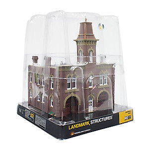 Built-N-Ready 2-Story Firehouse Building HO Woodland Scenics