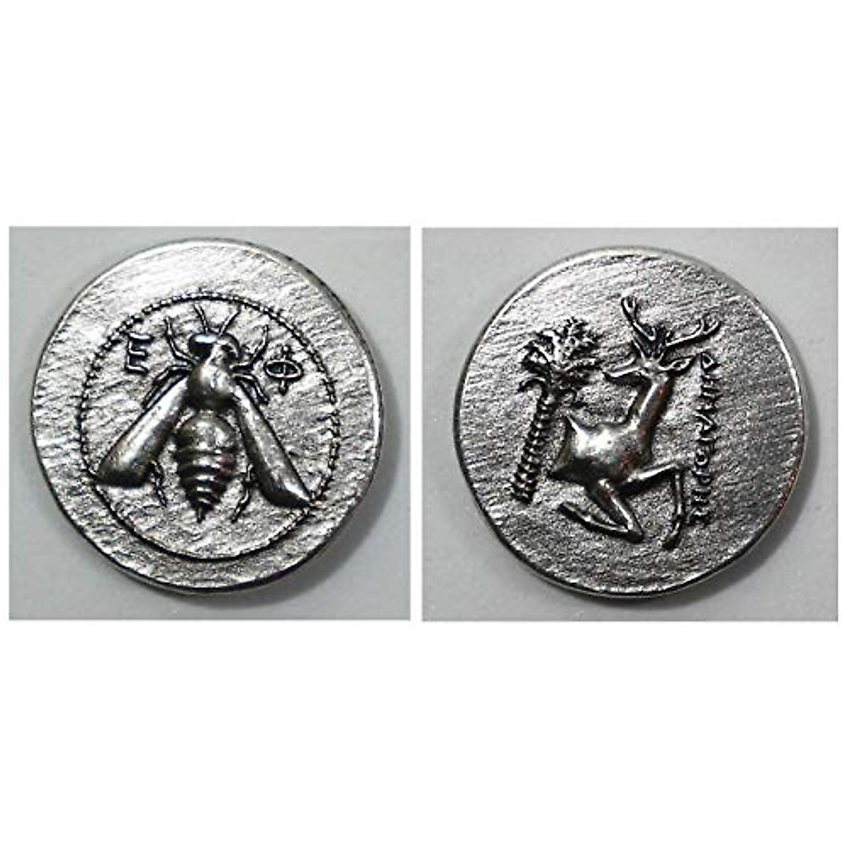 Silver Plated Ancient Greek Coins - Reproduction Tetradrachm - 5 Pieces Set