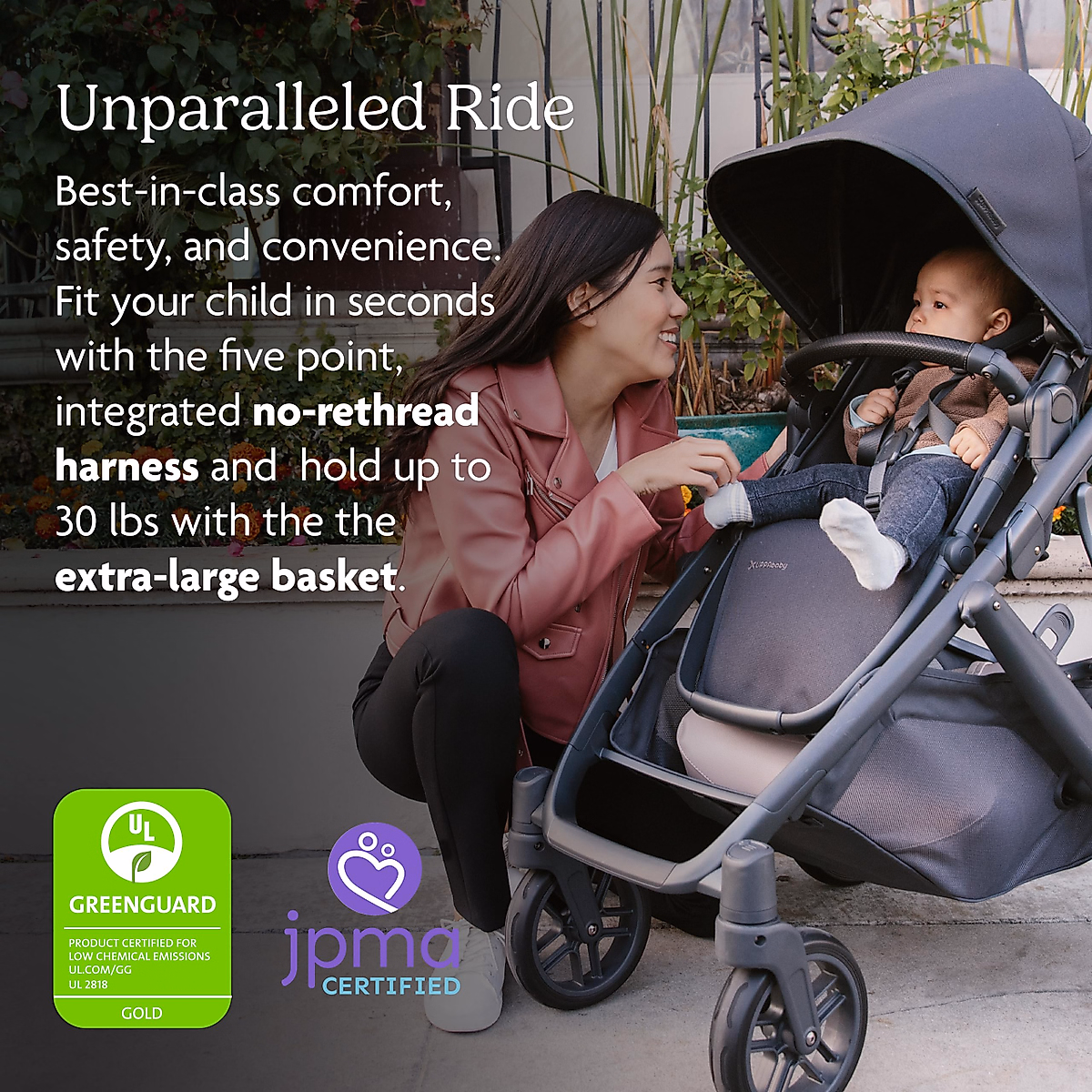 UPPAbaby Vista V2 Stroller/Convertible Single-to-Double System/Bassinet, Toddler Seat, Bug Shield, Rain Shield, and Storage Bag Included/Theo (Dark Taupe/Silver Frame/Chestnut Leather)